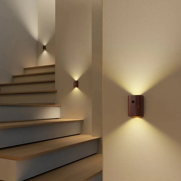 NaturaGlow Magnet Touch Sensor USB Rechargeable LED Wall Sconce ...